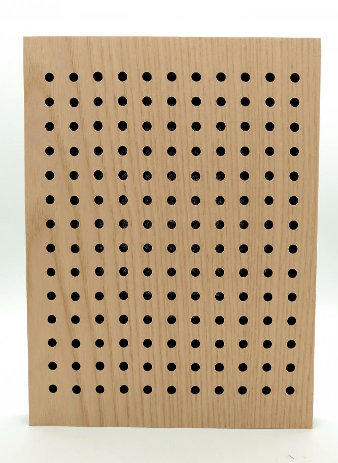 Auditorium Timber Fireproof Perforated Wood Panels 16/16/8mm