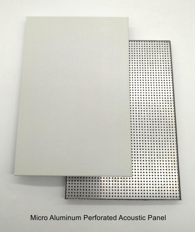 Non-combustible Seamless Metal Ceiling Microperforated Acoustic Panel Soundproof Board
